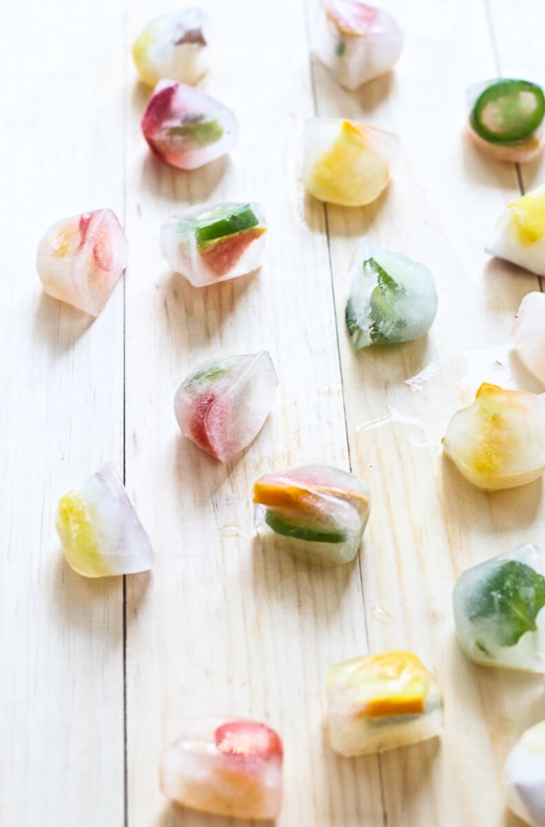 DIY Flavoured Ice Cubes - The Girl on Bloor