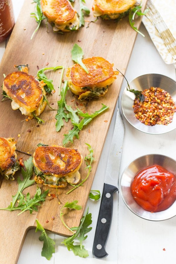 Mini Grilled Cheese Sandwich Appetizers - The Girl on Bloor