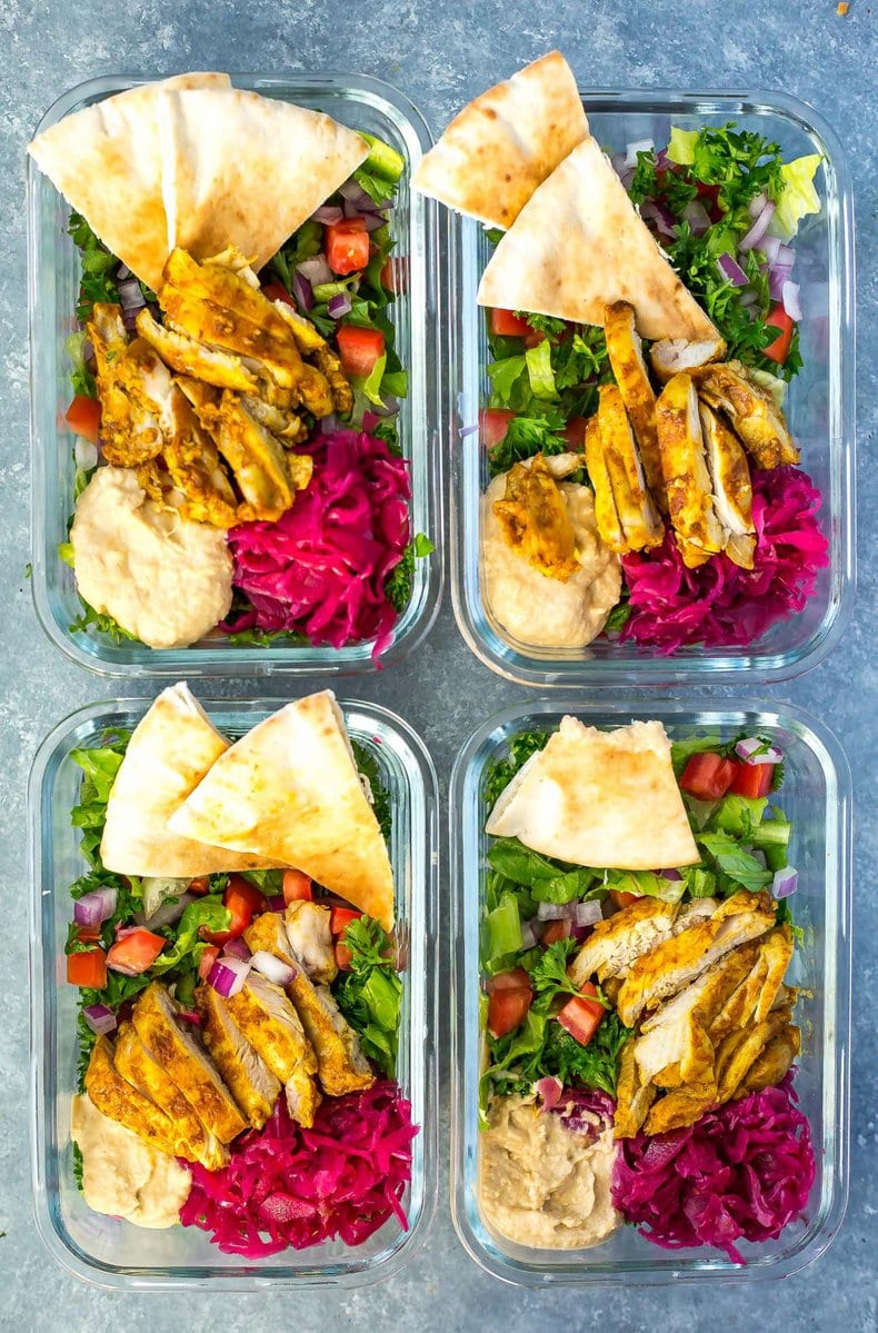 Chicken Shawarma Meal Prep Bowls - The Girl on Bloor