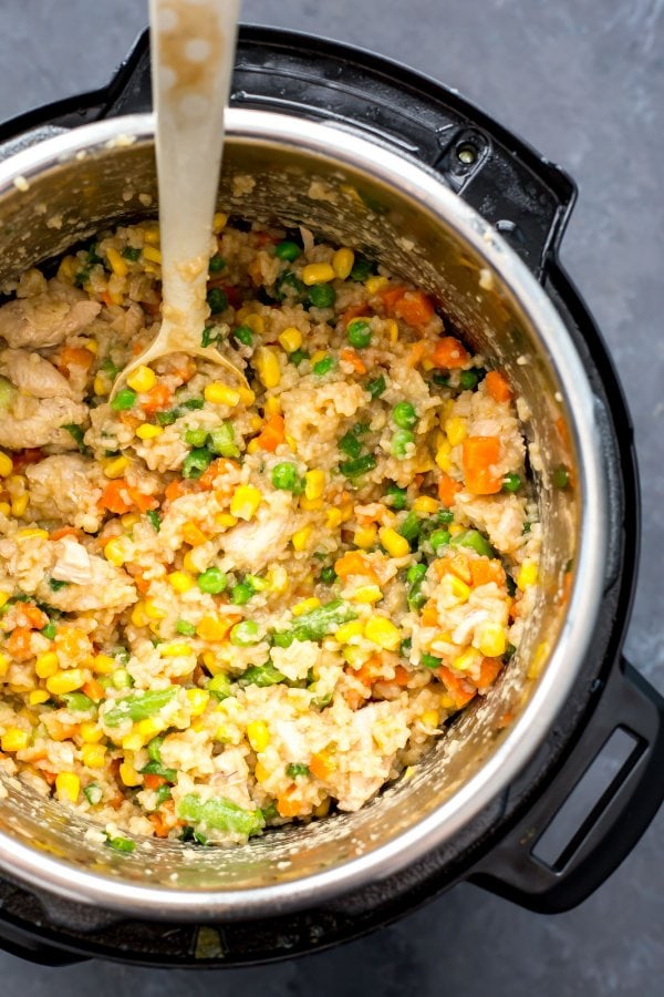 Instant Pot Chicken Fried Rice Meal Prep Bowls - The Girl on Bloor