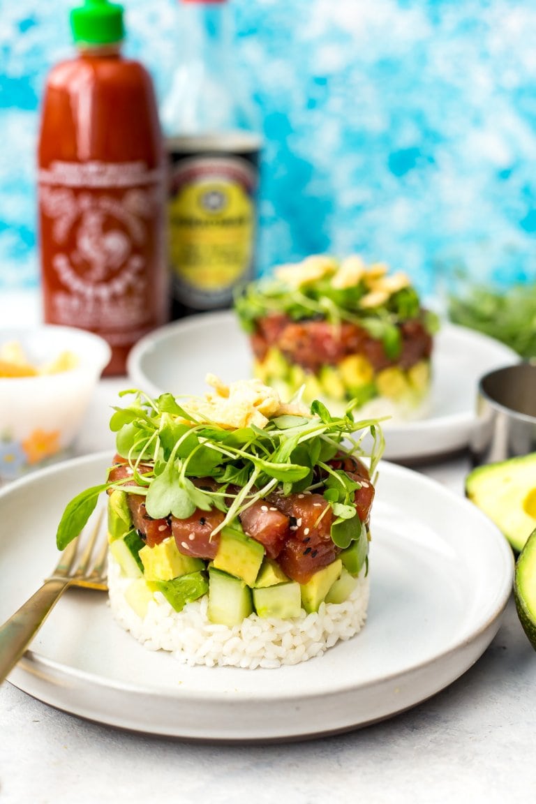 Ahi Tuna Sushi Stacks (Cactus Club Copycat) - The Girl on Bloor