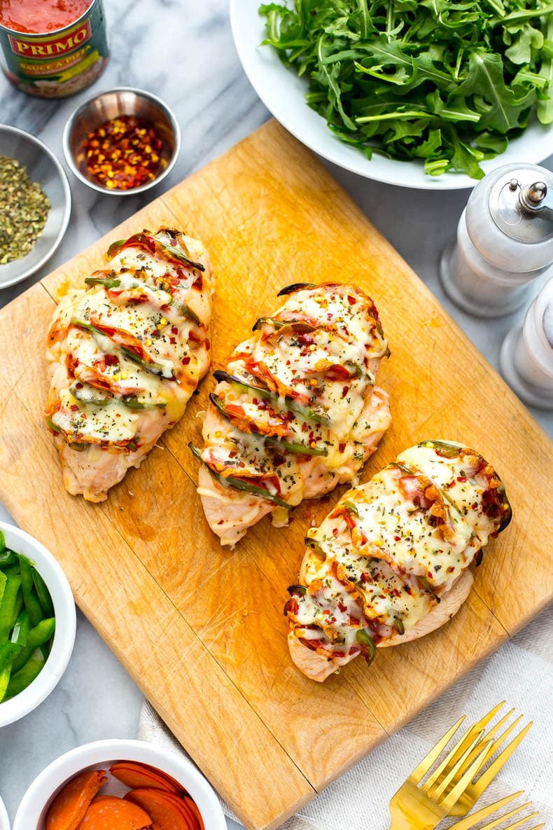 Hasselback Pizza Stuffed Chicken - The Girl on Bloor