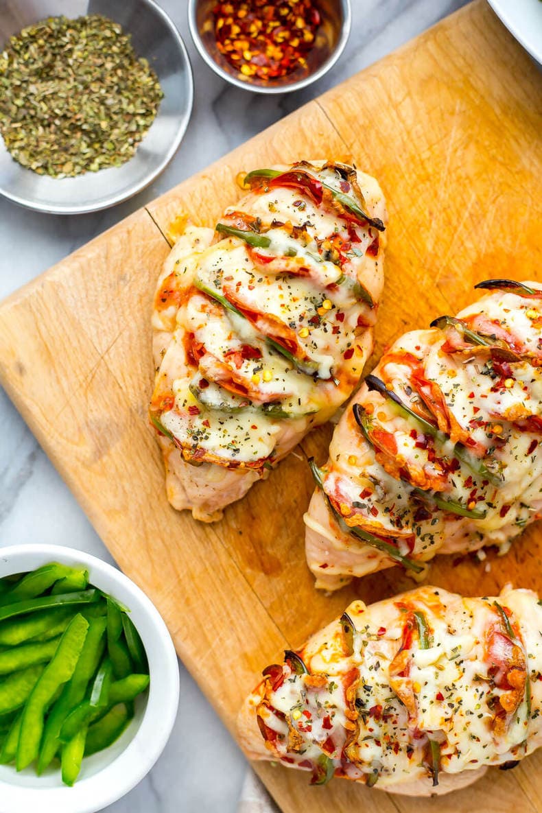 Hasselback Pizza Stuffed Chicken - The Girl on Bloor