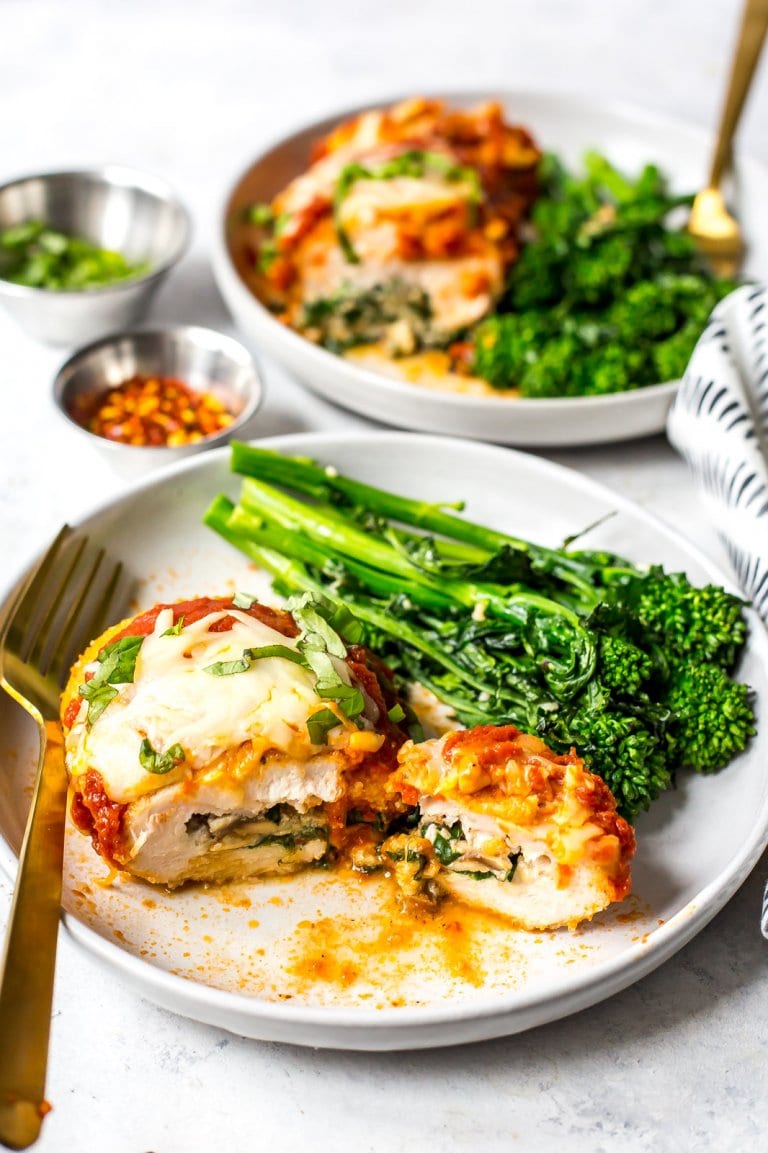Easy Spinach Stuffed Chicken Roll Ups - The Girl on Bloor