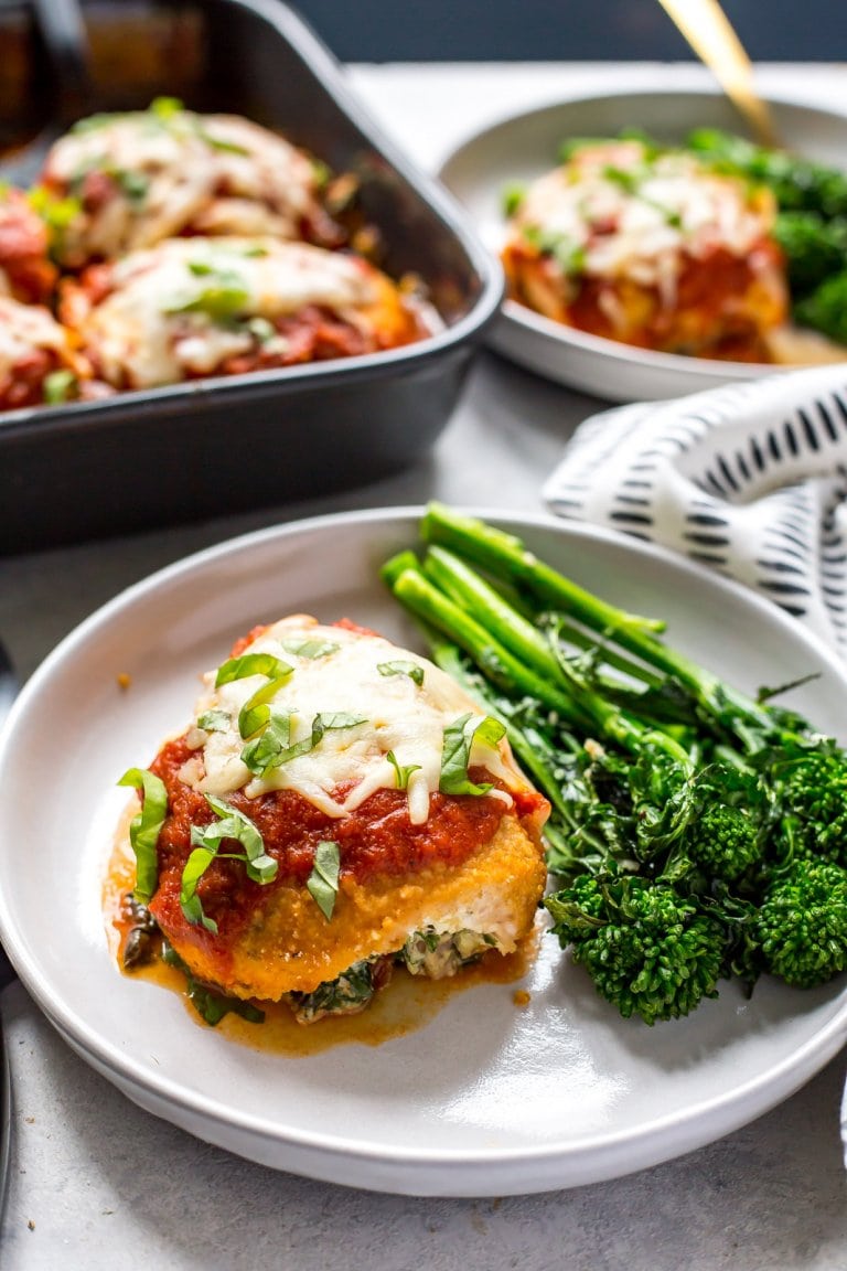 Easy Spinach Stuffed Chicken Roll Ups - The Girl on Bloor