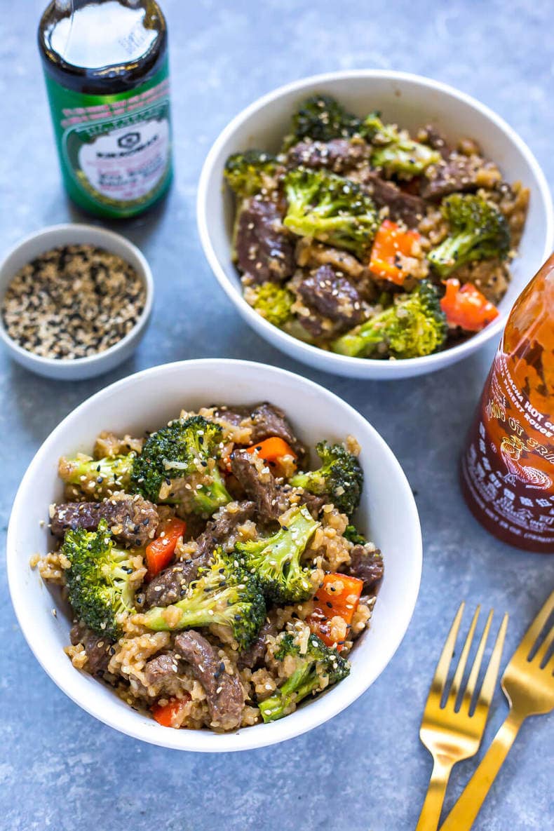 Instant Pot Beef and Broccoli with Rice - The Girl on Bloor