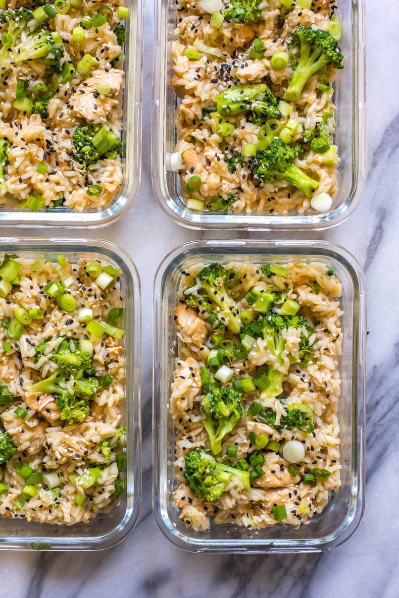 Instant Pot Honey Garlic Chicken Meal Prep Bowls - The Girl on Bloor