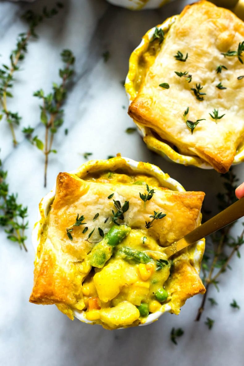 Instant Pot Mini Chicken Curry Pot Pies - The Girl on Bloor