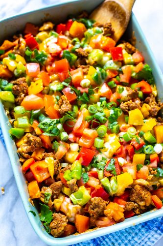 Healthy Taco Casserole Recipe - Taco Casserole - The Girl on Bloor