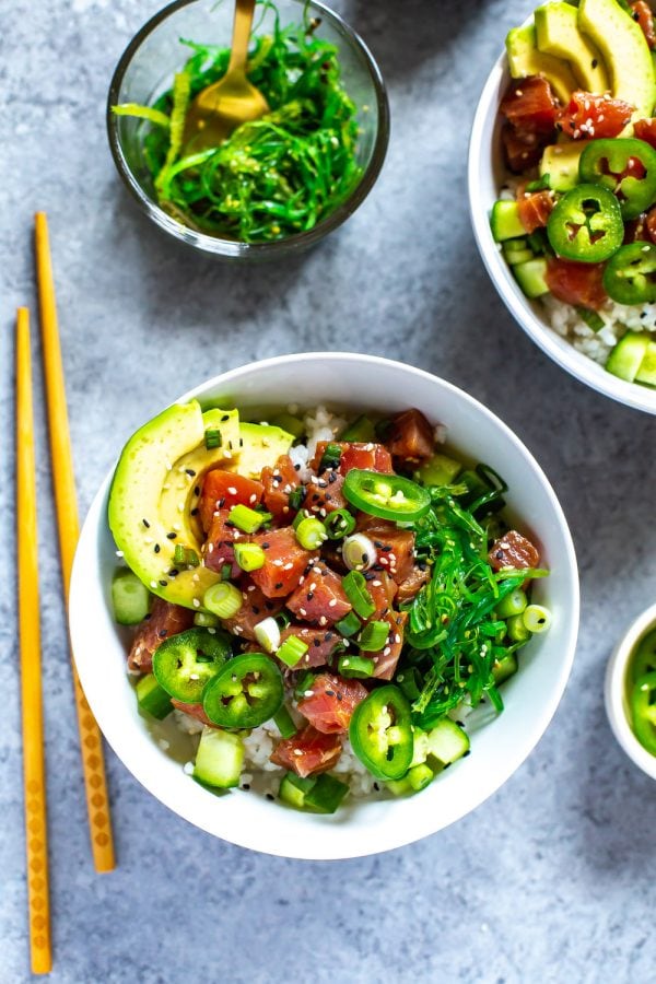 Ahi Tuna Poke Bowl Recipe - The Girl on Bloor