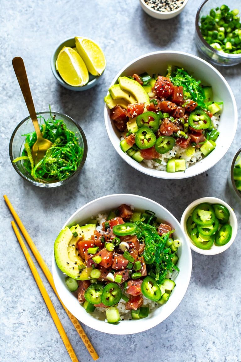 The Easiest 30-Minute Ahi Poke Bowl - The Girl on Bloor