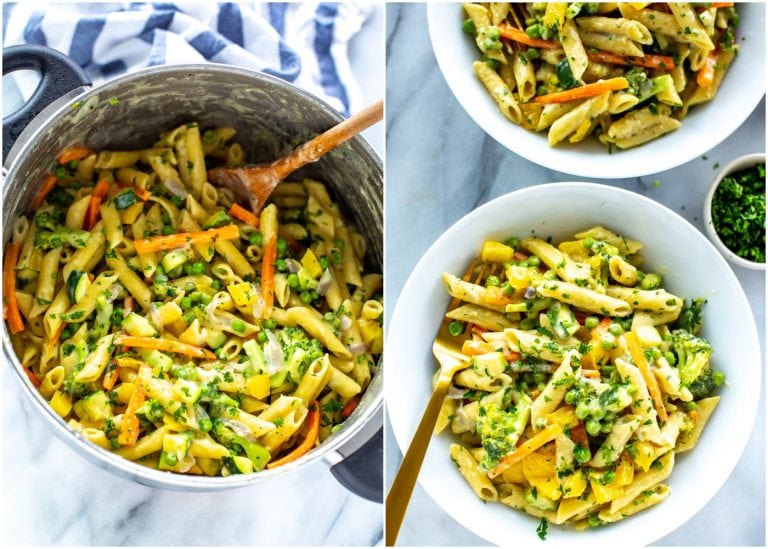 Easy One Pot Pasta Primavera - The Girl on Bloor