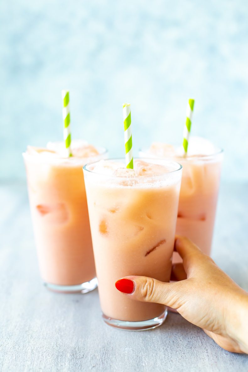 Iced Guava Passionfruit Drink - The Girl on Bloor