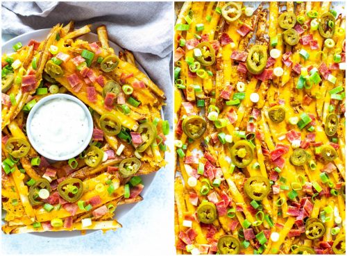 Copycat Chili's Texas Cheese Fries {Oven-Baked} - The Girl on Bloor