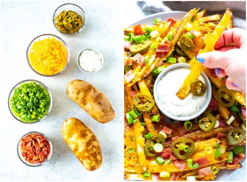 Copycat Chili's Texas Cheese Fries {Oven-Baked} - The Girl on Bloor