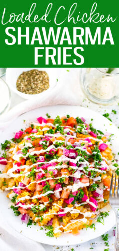 Loaded Chicken Shawarma Fries - The Girl on Bloor