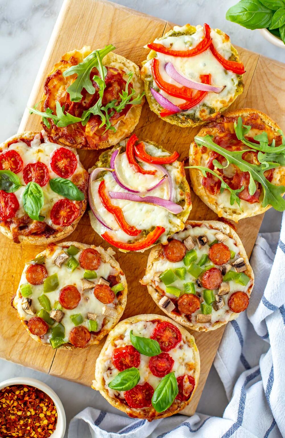 Easy Homemade Mini Pizzas - The Girl on Bloor