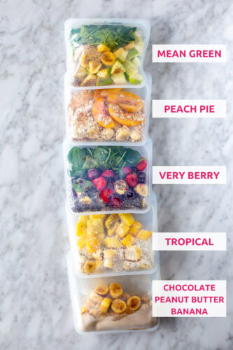 5 Best Make Ahead Smoothie Packs - The Girl on Bloor