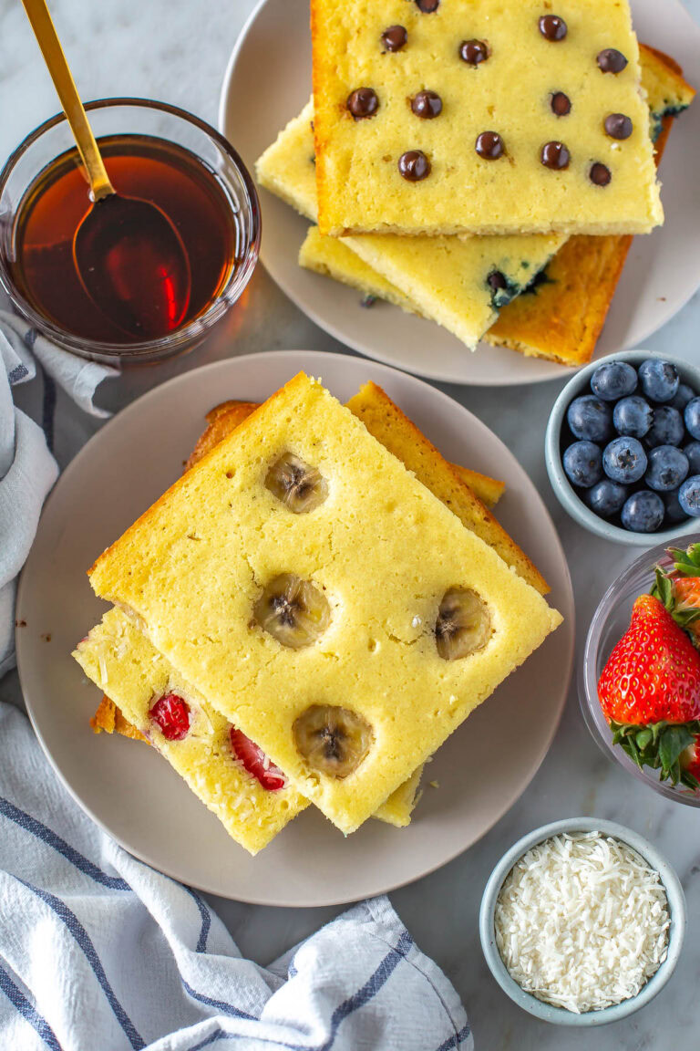 Sheet Pan Pancakes {4 Ways!} - The Girl on Bloor