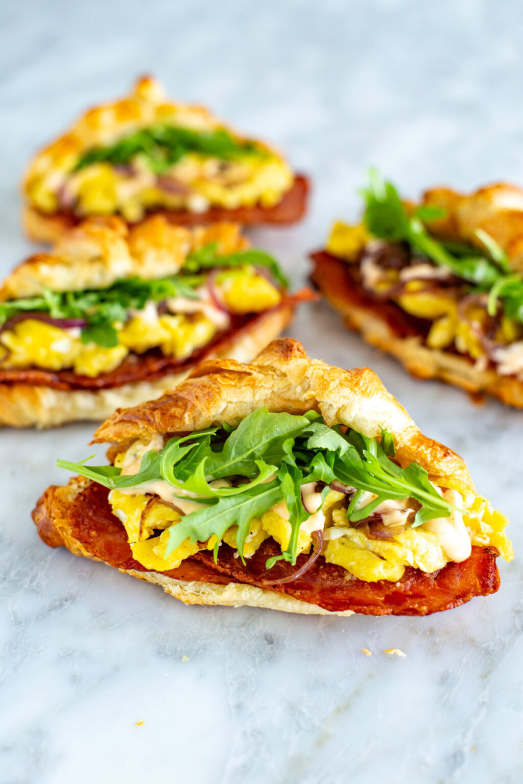 Make-Ahead Croissant Breakfast Sandwiches - The Girl on Bloor