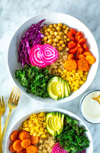 Ultimate Rainbow Veggie Bowl - The Girl on Bloor