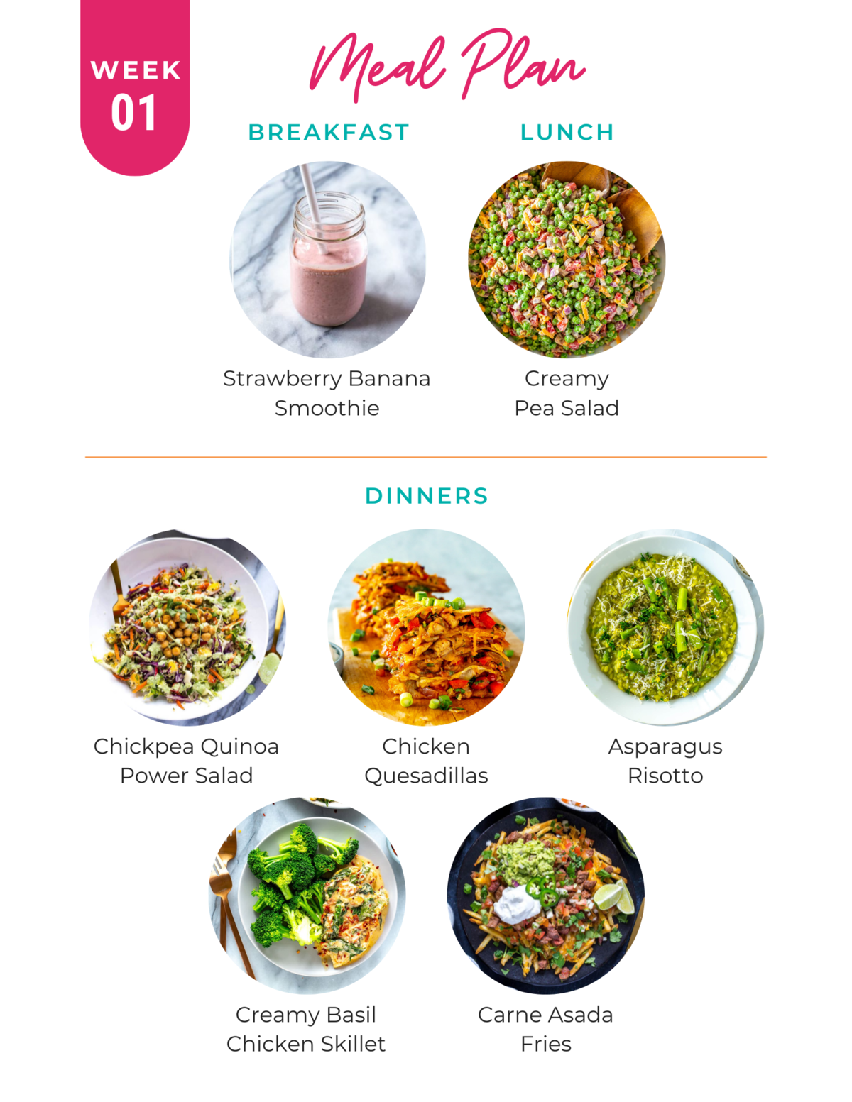 4-Week Spring Meal Plan - The Girl on Bloor