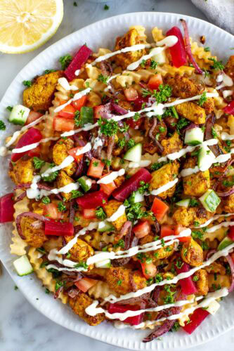 Loaded Chicken Shawarma Fries - The Girl on Bloor