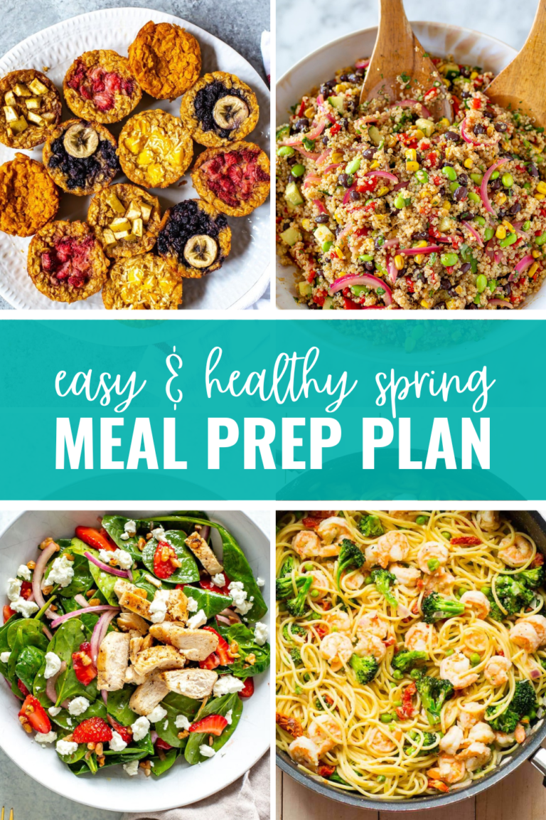 Free Spring Meal Prep Plan {Easy Recipes} - The Girl on Bloor